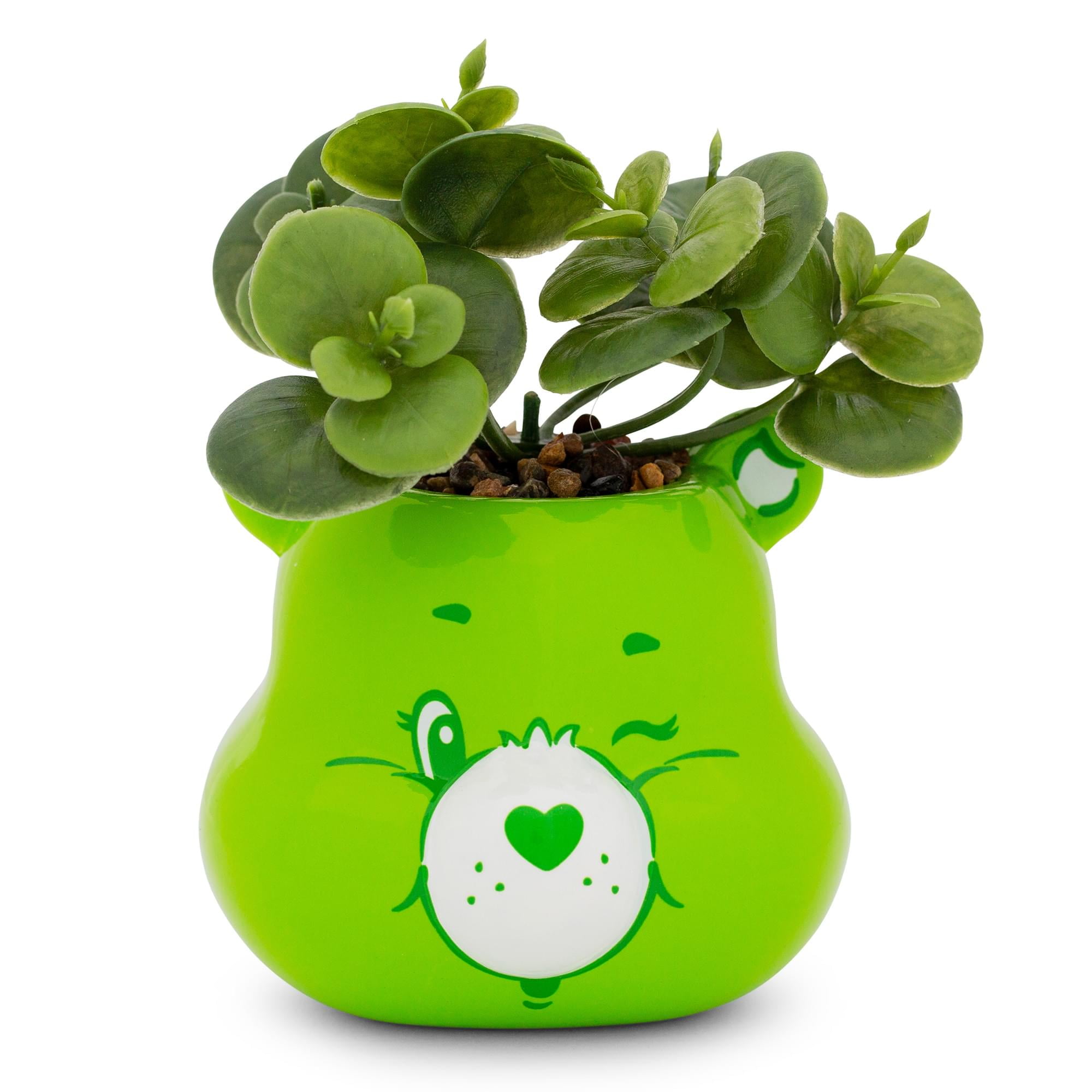 Care Bears Good Luck Bear 5-Inch Ceramic Mini Planter With Artificial Succulent - Walmart.com