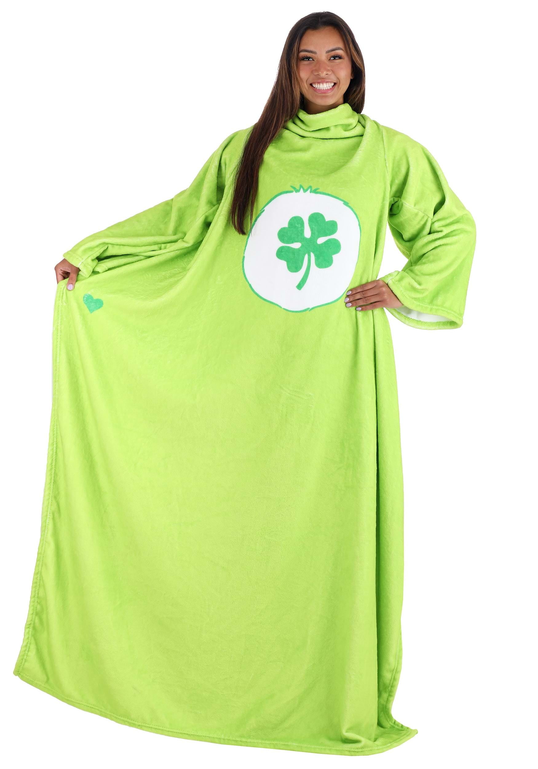 Care Bears Good Luck Bear Wearable Throw Blanket - Walmart.com