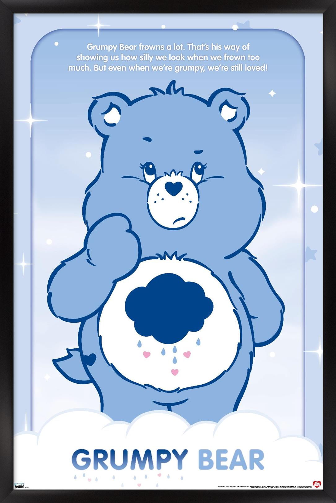 Care Bears - Grumpy Bear Wall Poster, 22.375" x 34" Framed - Walmart.com