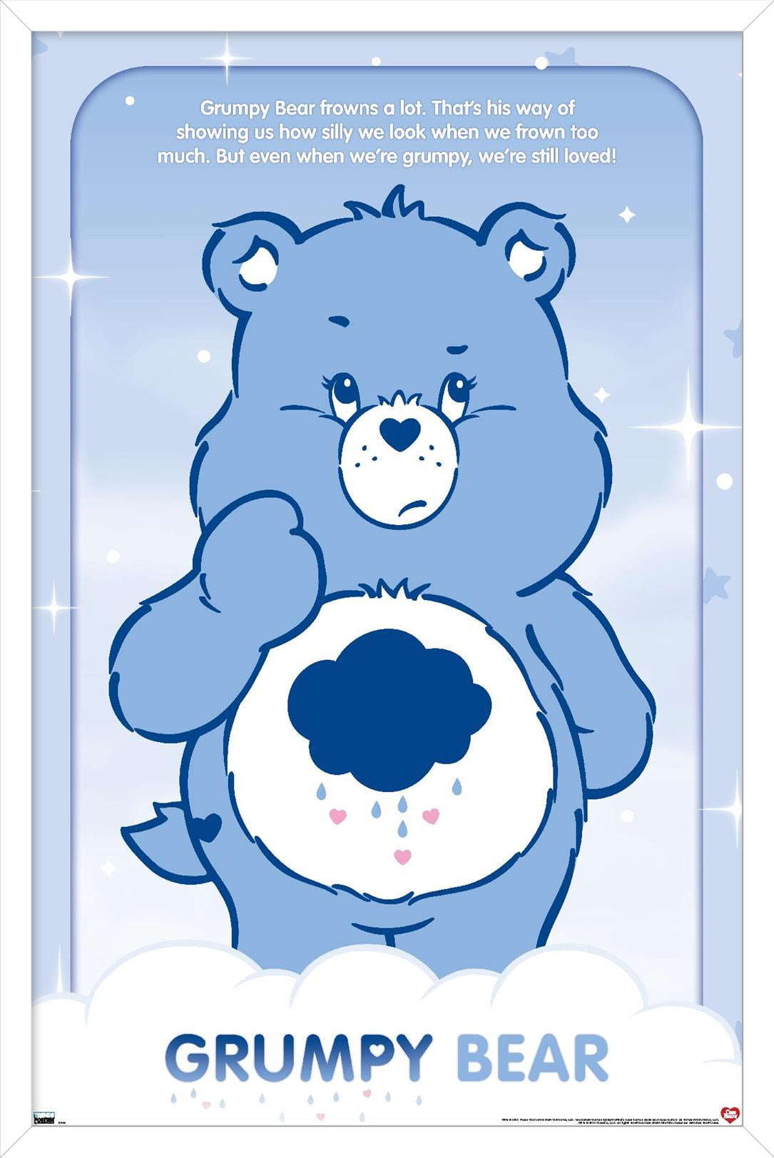 Care Bears - Grumpy Bear Wall Poster, 22.375" x 34" Framed - Walmart.com