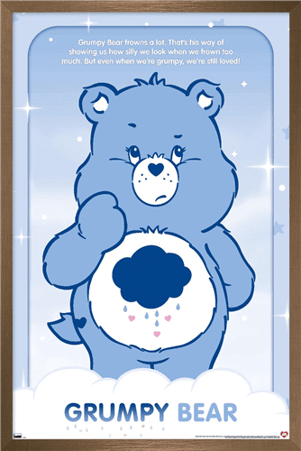Care Bears - Grumpy Bear Wall Poster, 22.375" x 34" Framed - Walmart.com