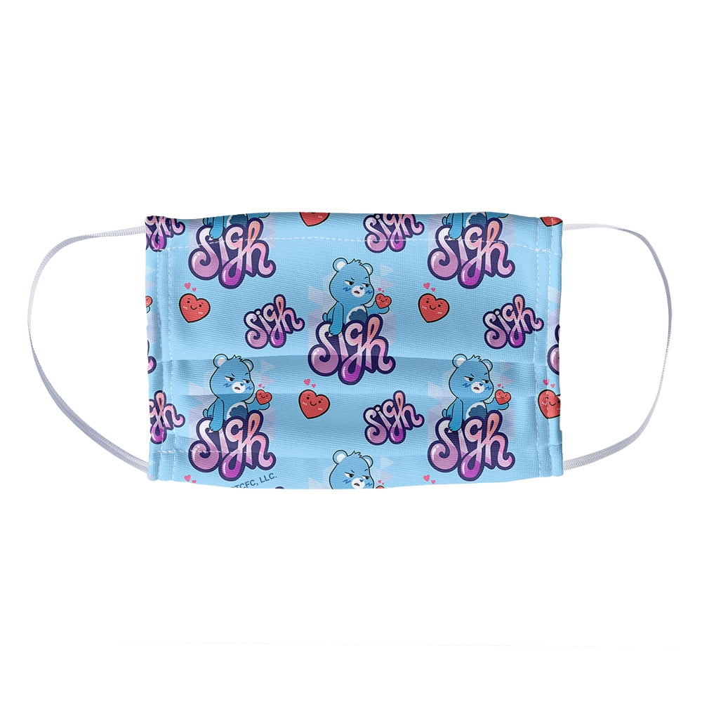Care Bears Grumy Bear Sigh 1-Ply Reusable Face Mask Covering, Kids ...