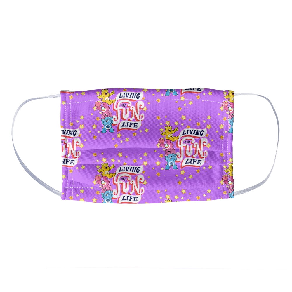 Care Bears Living the Fun Life 1-Ply Reusable Face Mask Covering, Kids ...