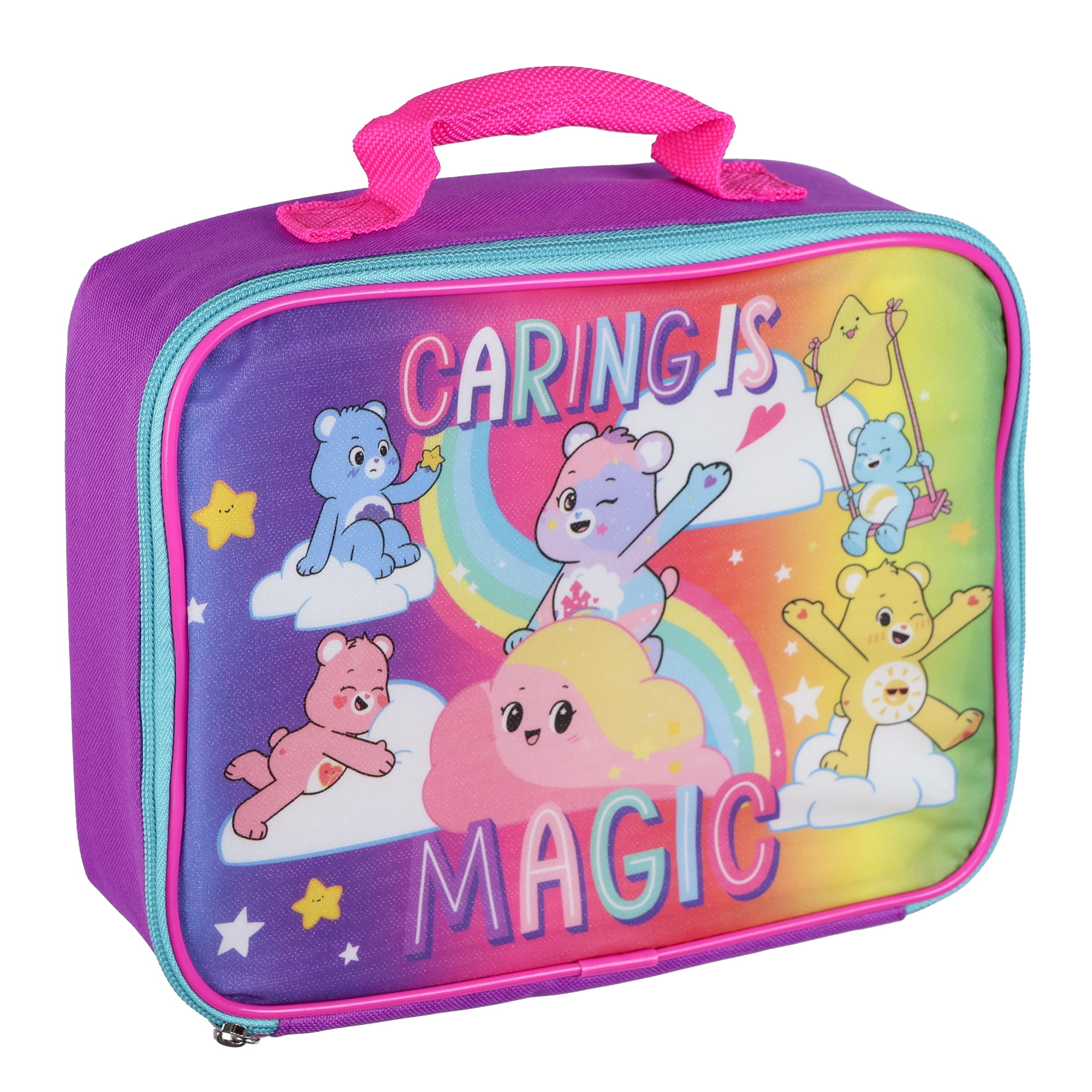 Care Bears Lunch Box Caring is Magic Reusable Insulated Tote Bag 10 ...