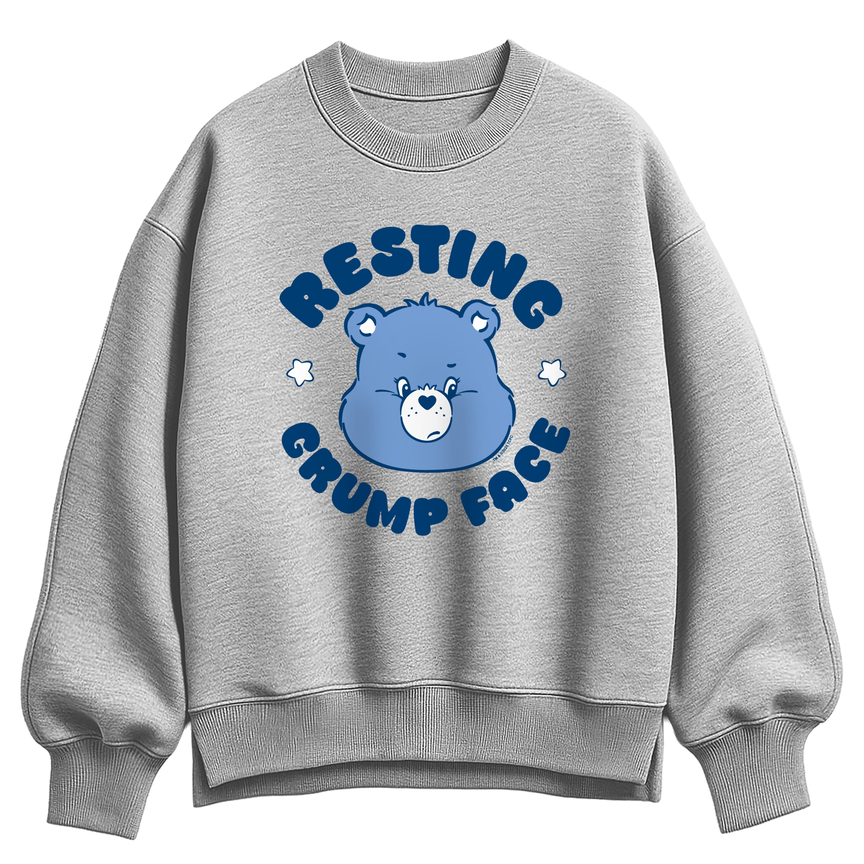 Care Bears - Resting Grump Face - Women's Oversized Fleece Crew ...
