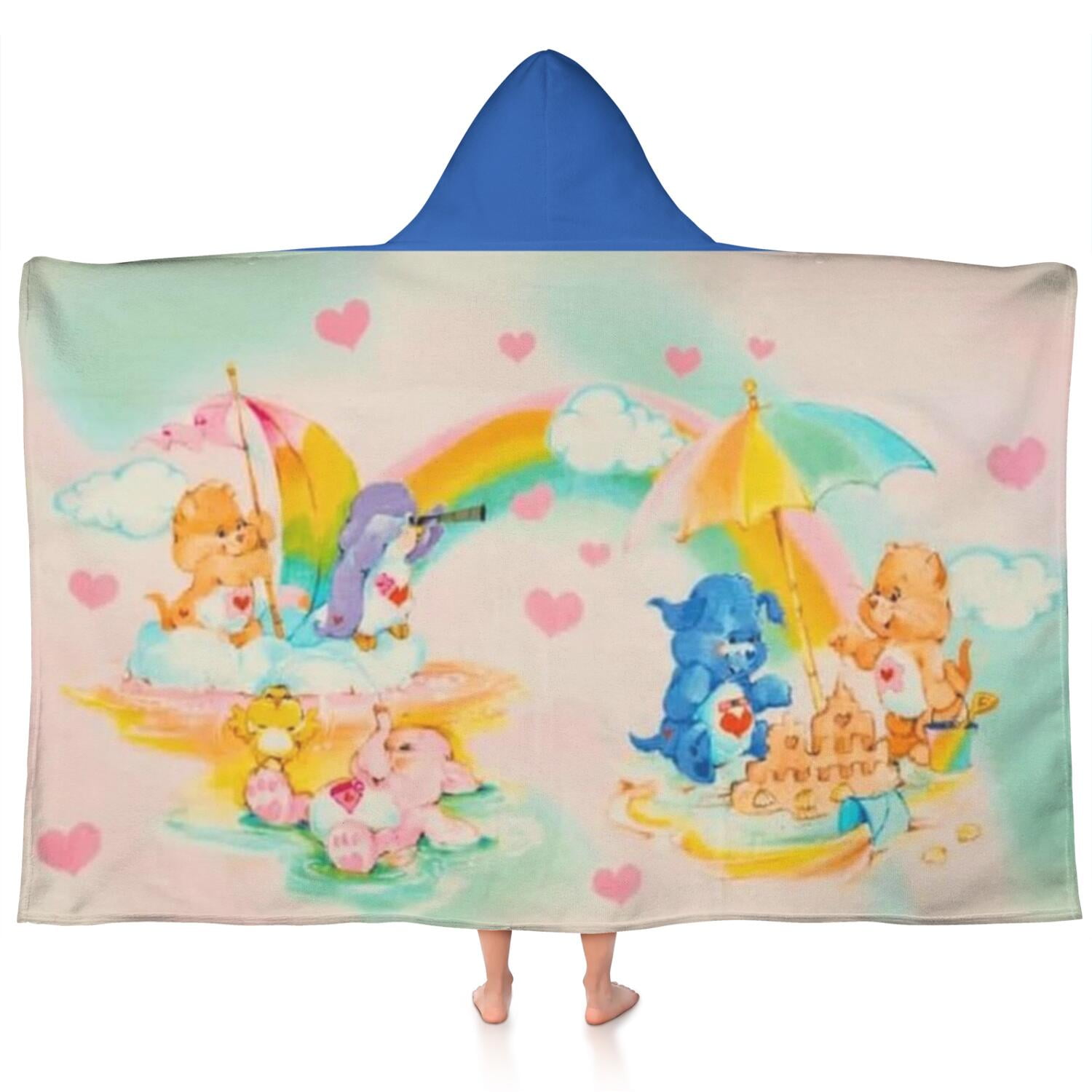 Care Bears Retro Kids Super Soft Bath/Pool/Beach Soft Cotton Terry ...