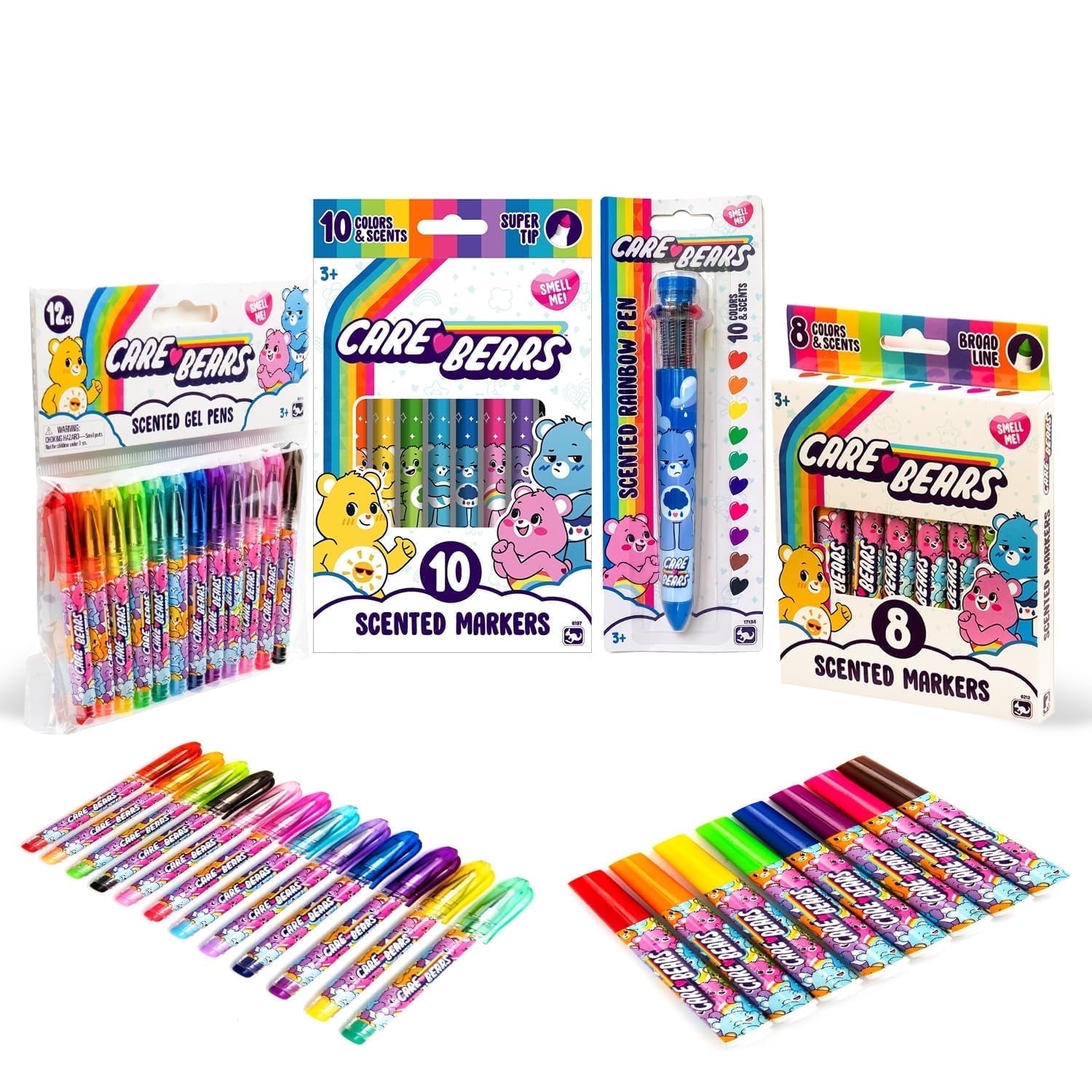 Care Bears Scented Art & Craft Supplies Kit for Kids | Includes 8 ...