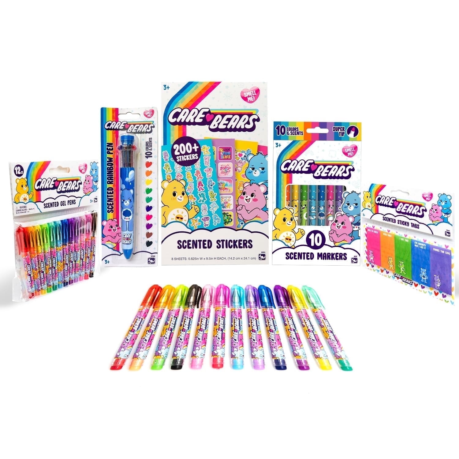 Care Bears Scented Art Supplies Kit for Kids | 200+ Stickers, Sticky ...