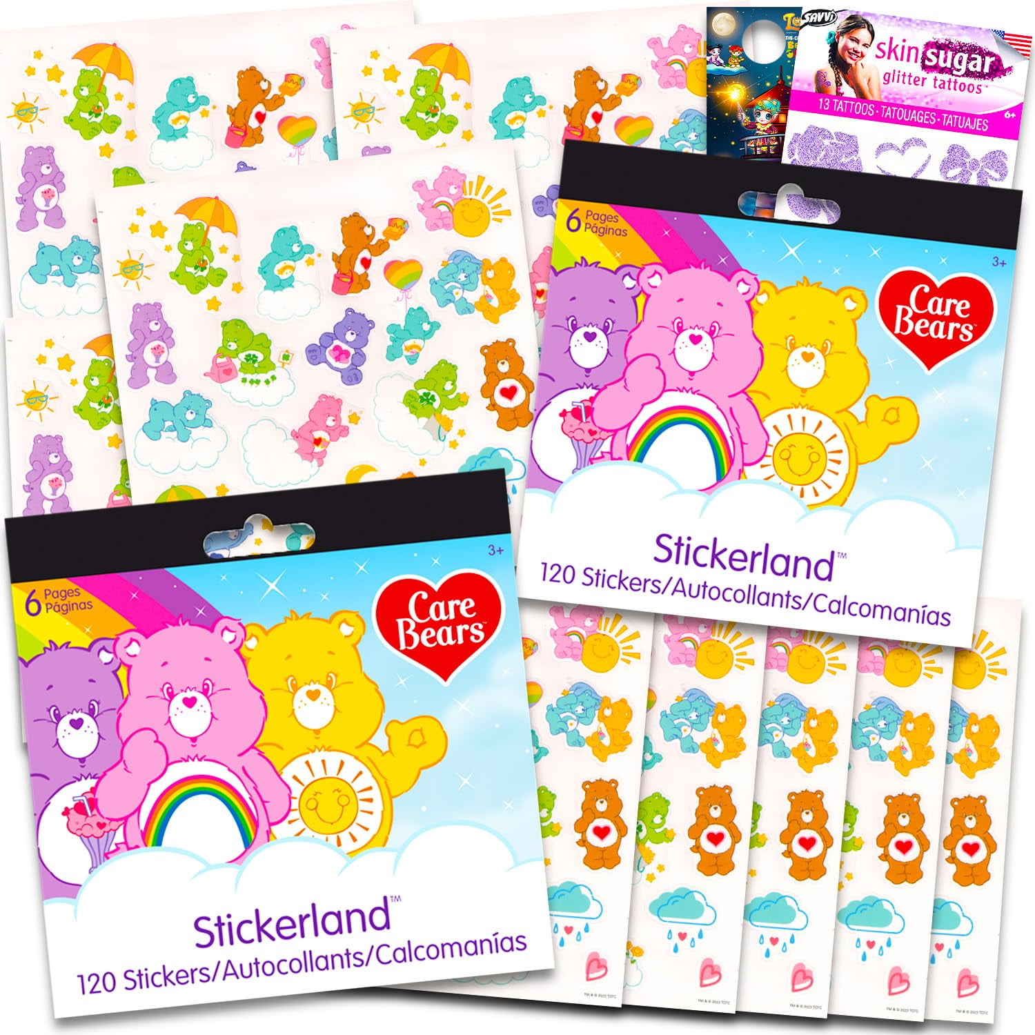 Care Bears Sticker Pack for Girls, Kids - Care Bears Party Favors ...