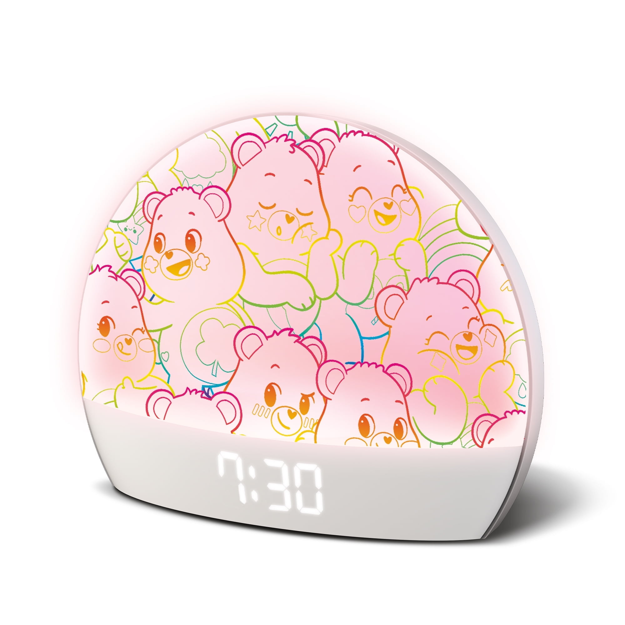 Care Bears Sunrise Alarm Clock with LED Display, USB Port, and Snooze ...