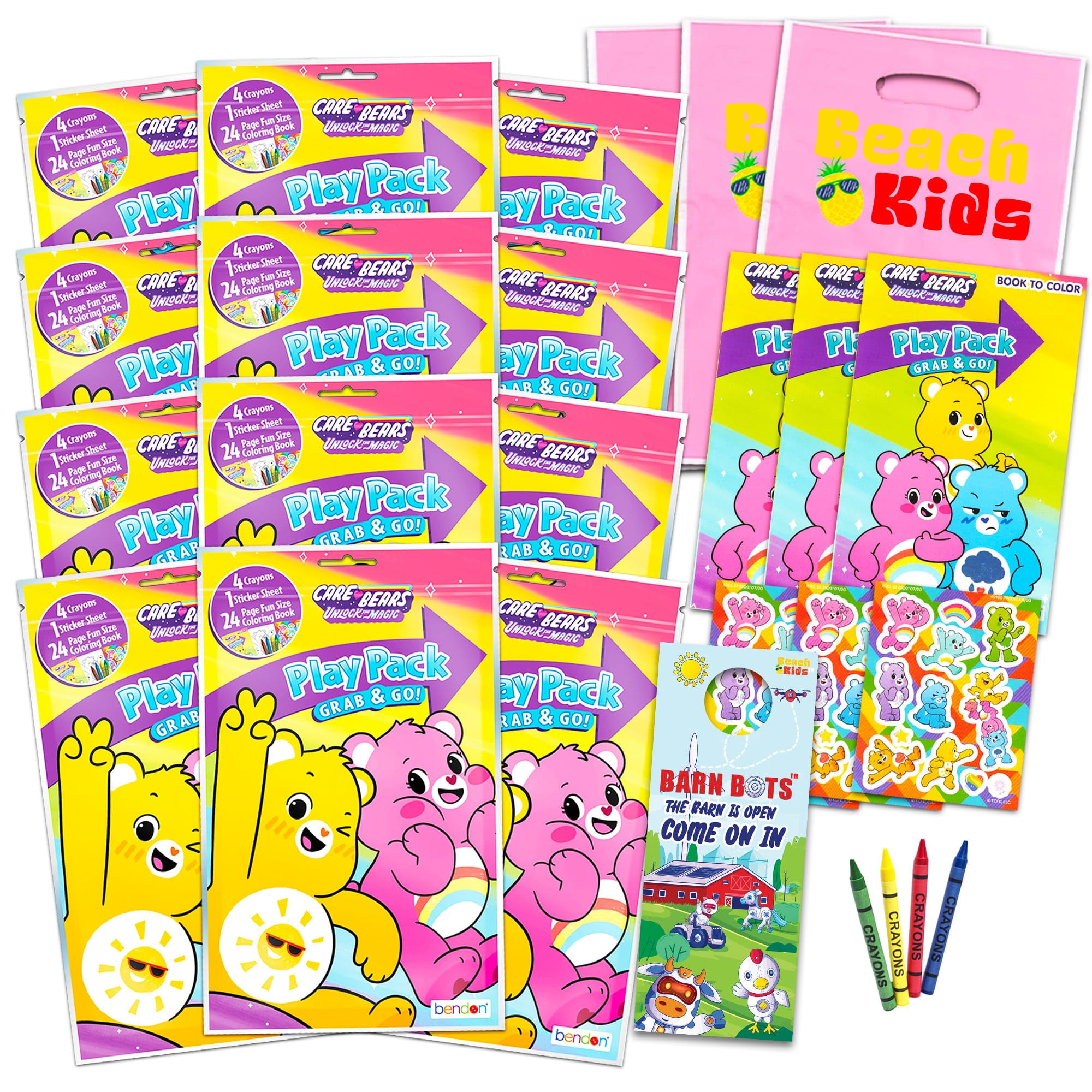 Care Bears Ultimate Party Favors Packs BSL1 -- Bundle Includes 12 Sets ...