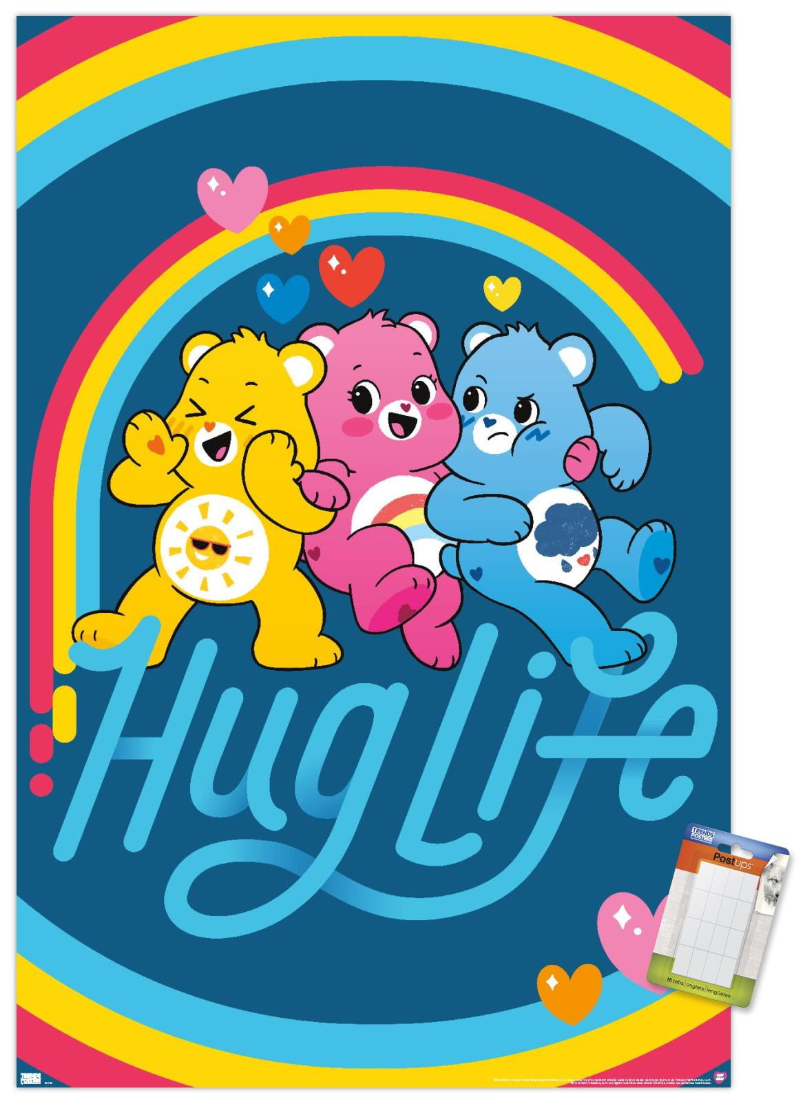 Care Bears: Unlock The Magic - Hug Life Wall Poster, 14.725" x 22.375" - Walmart.com
