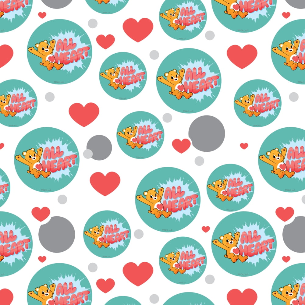 Care Bears: Unlock the Magic All Heart Premium Gift Wrap Wrapping Paper ...