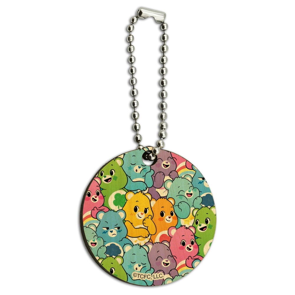 Care Bears: Unlock the Magic Very Many Bears Wood Wooden Round Keychain ...
