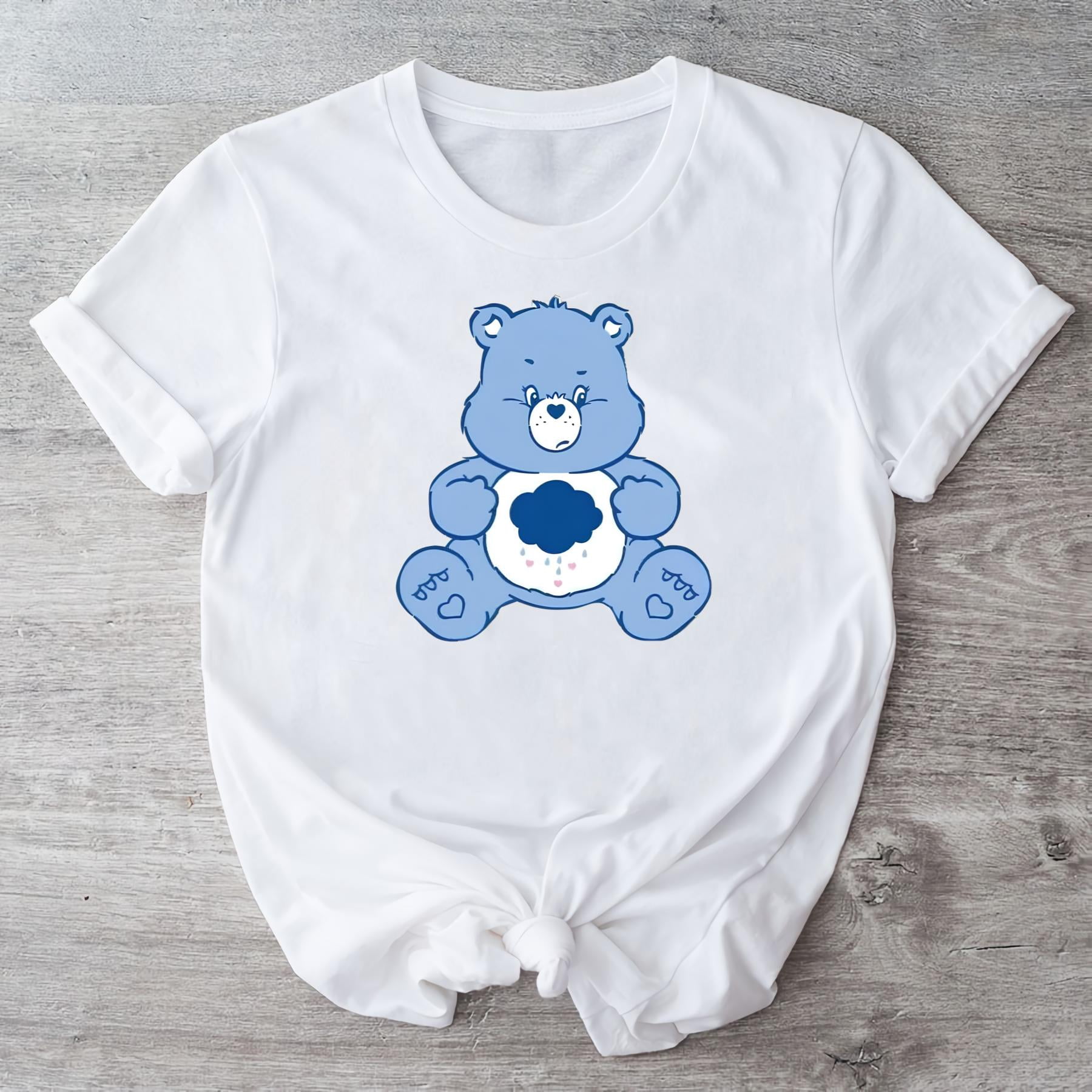 Care Bears Vintage Classic Grumpy Bear Cloudy Belly Badge Pullover ...