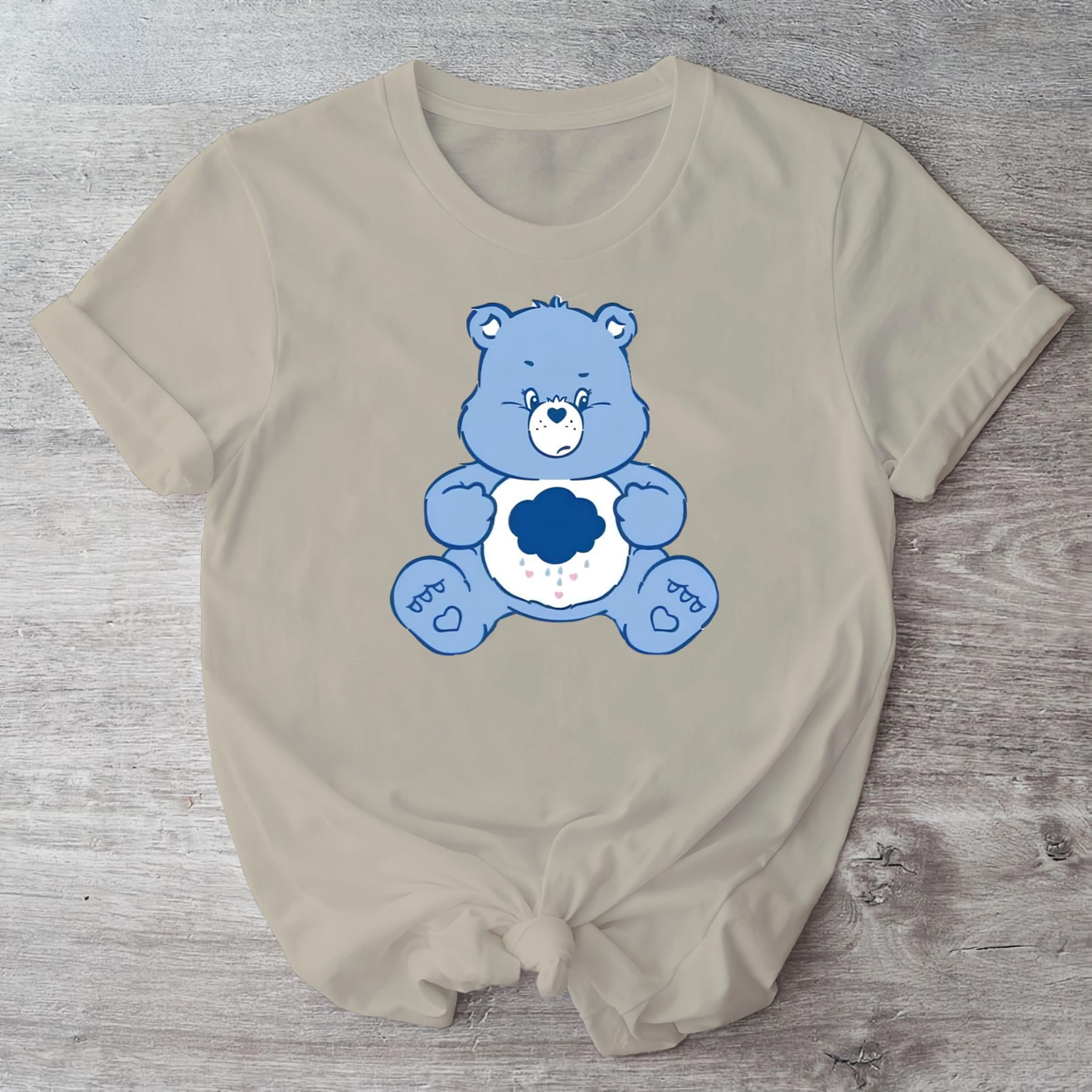 Care Bears Vintage Classic Grumpy Bear Cloudy Belly Badge Pullover ...