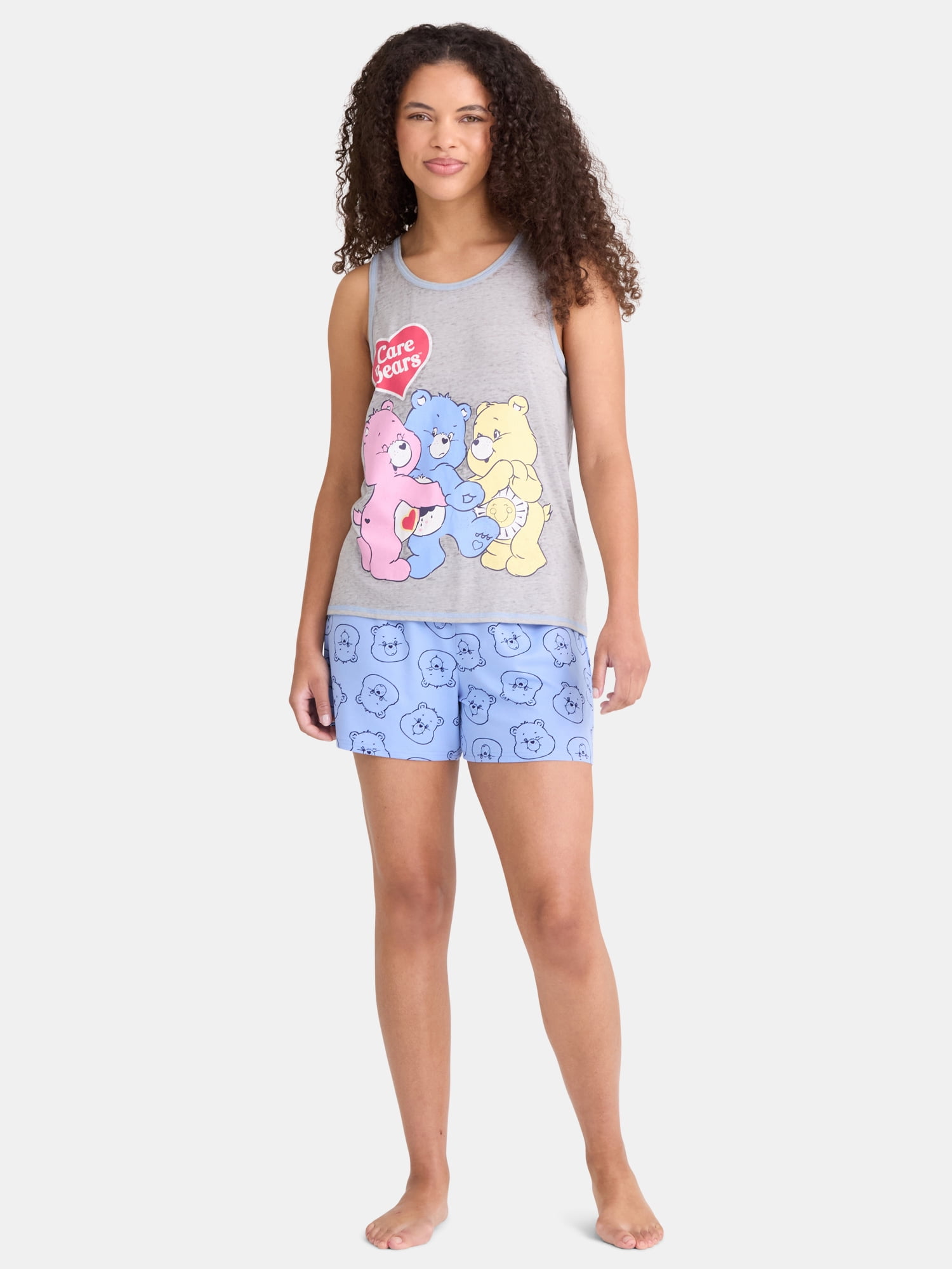 Care Bears Women's Tank Top and Shorts Pajama Set, 2-Piece, Sizes XS-3X - Walmart.com