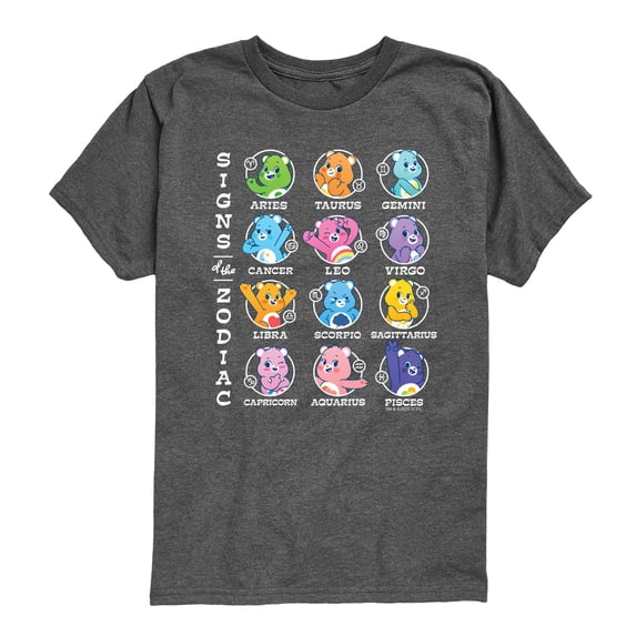 Care Bears - Zodiacs - Youth Boys Short Sleeve Graphic T-Shirt ...