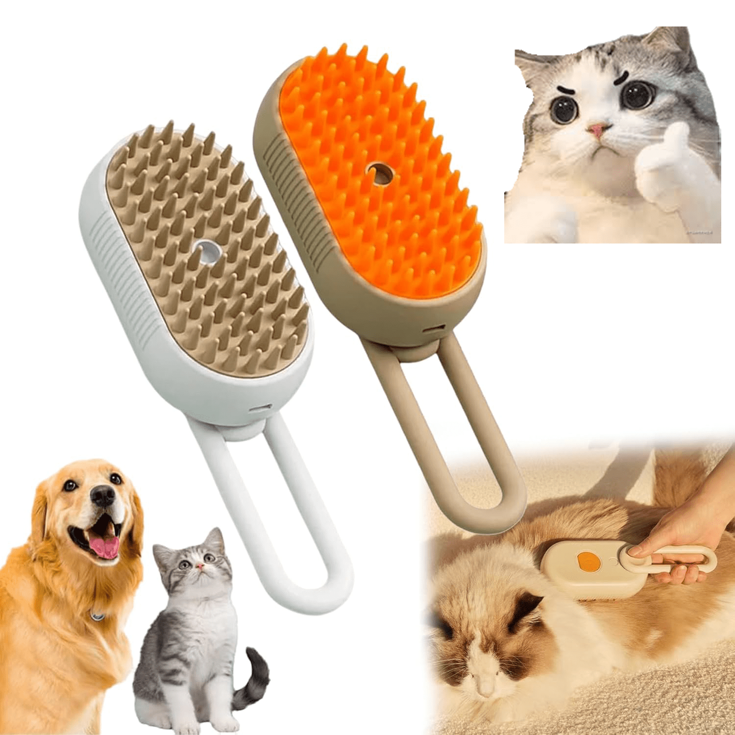 𝑪𝒍𝒐𝒖𝒅 Care Cat Brush,Teazys Cat Brush,Cloud Care Brush,Teazys Cat ...