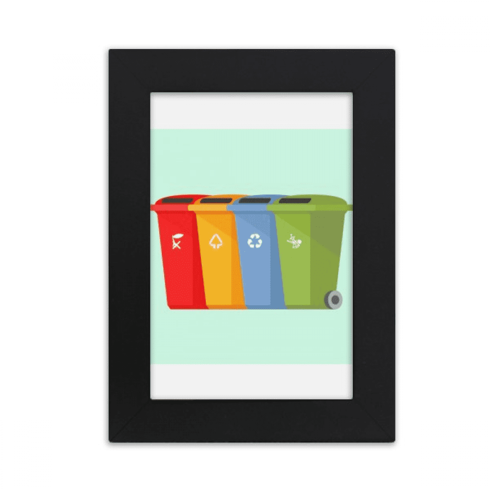 Care Environment Classify Dustbin Desktop Photo Frame Picture Display ...