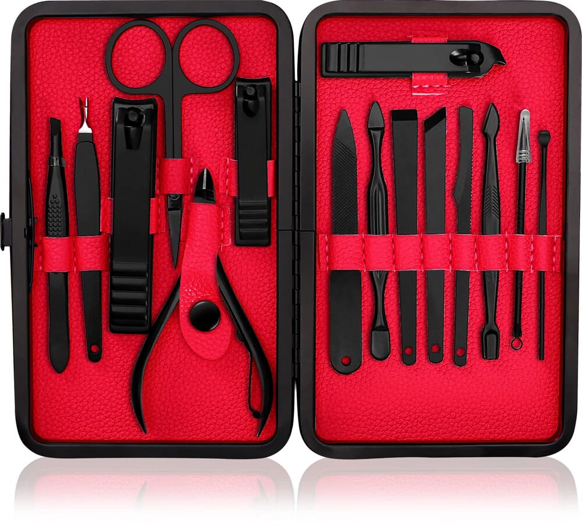 Care Manicure Kit Nail Clippers for Men and Women, 15 Piece ...