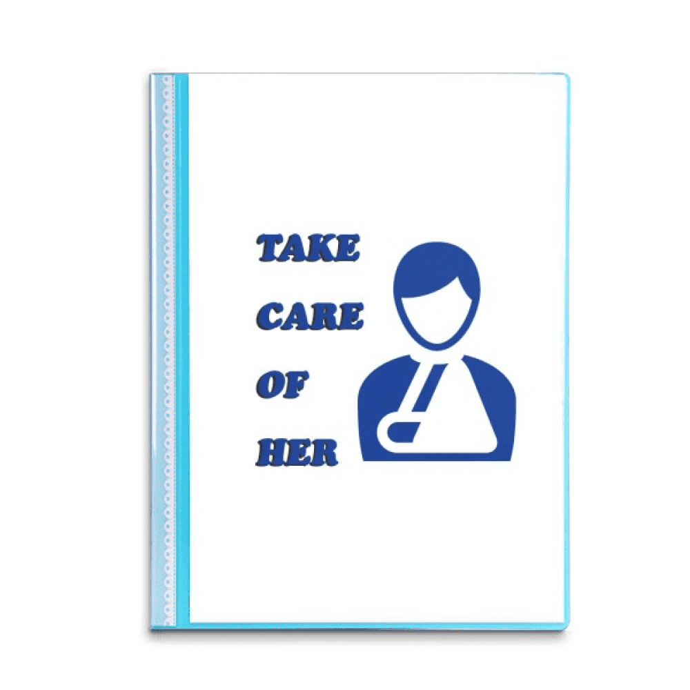 Care Men Injury Body Art Deco Fashion Book Sheet Protectors Portfolio ...