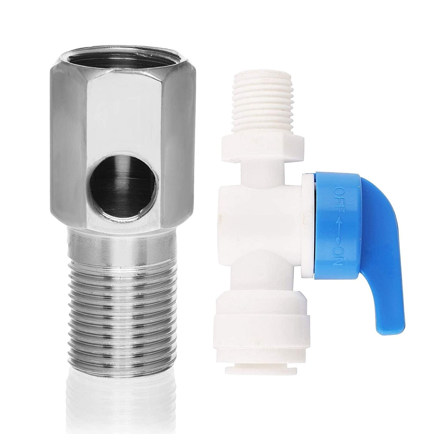 Care N Made RO Brass Nipple with Inlet Ball Valve Set of 38 Inch ...