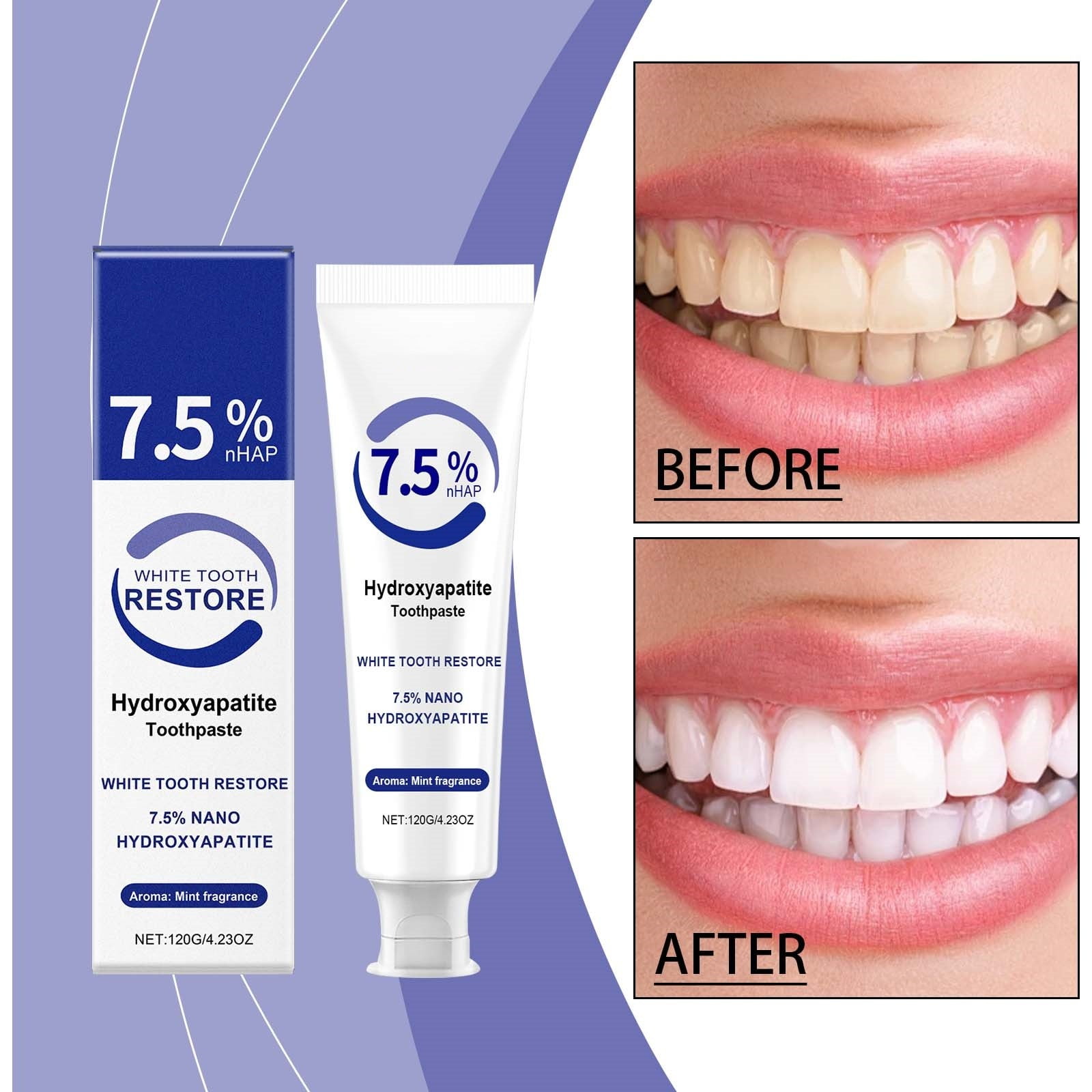 Care Toothpaste Whitens Teeth Stains Brightens And Tooth Enamel Reduces ...