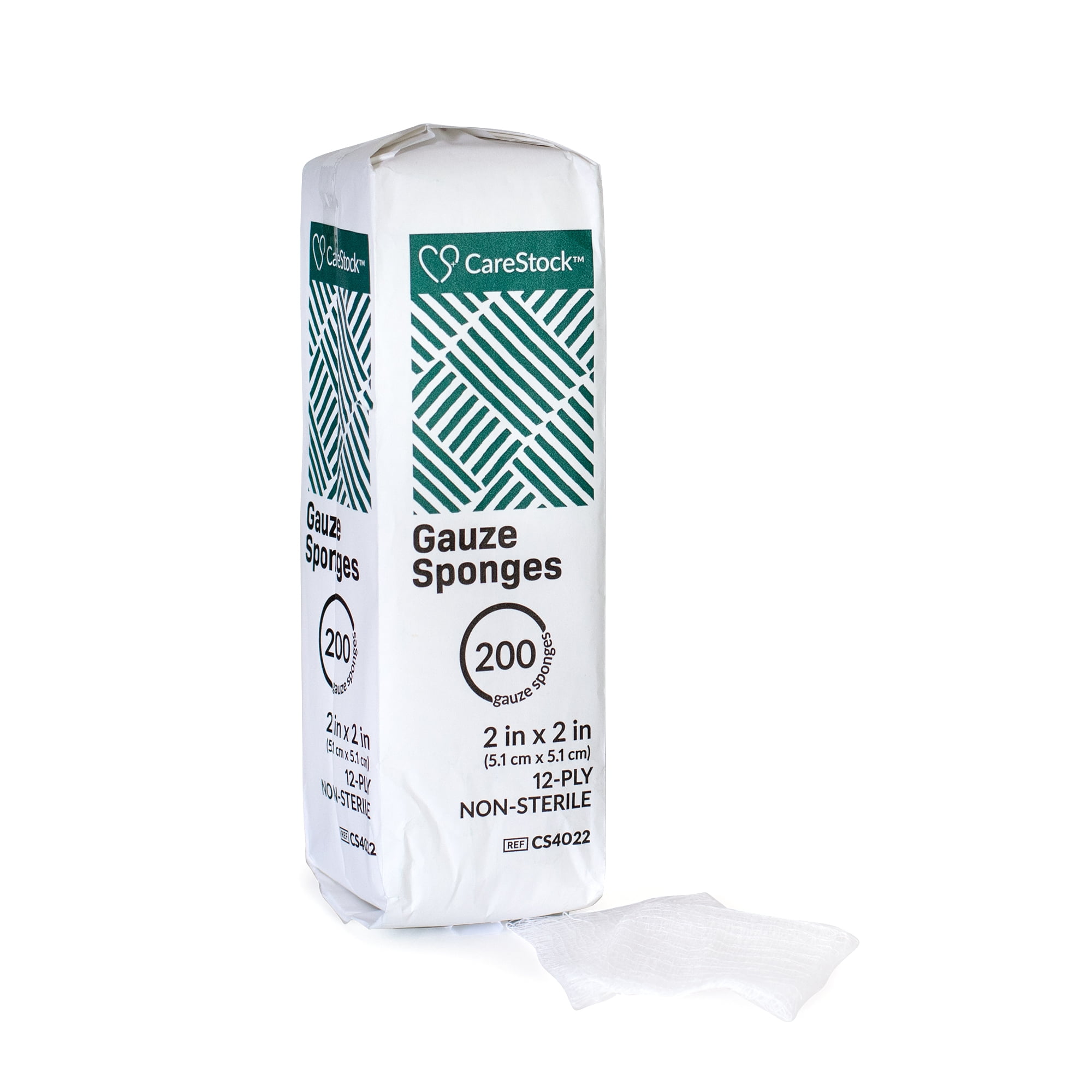 CareStock Gauze Sponge - Highly Absorbent, Medical-Grade Cotton Wound ...