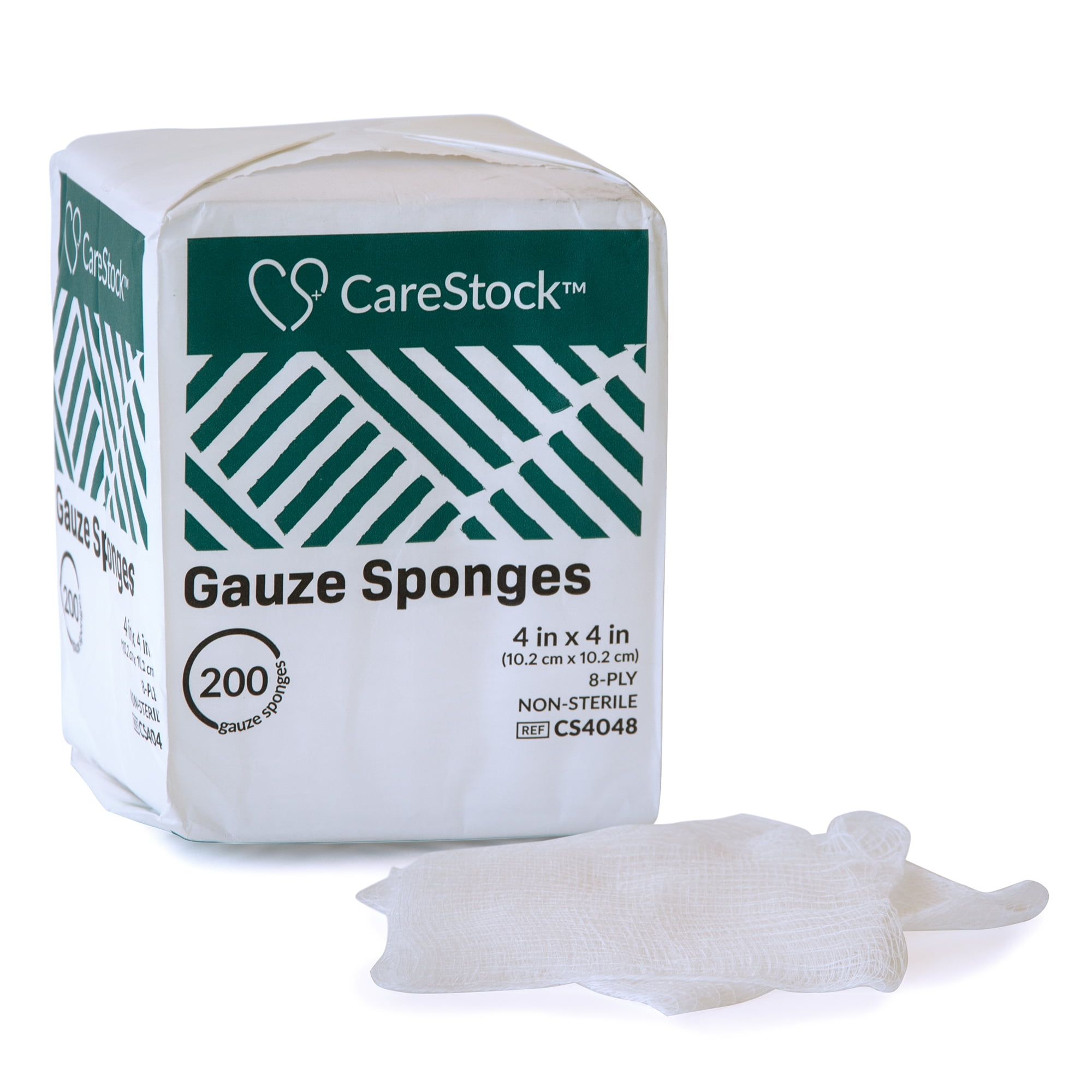 CareStock Gauze Sponge - Highly Absorbent, Medical-Grade Cotton Wound ...