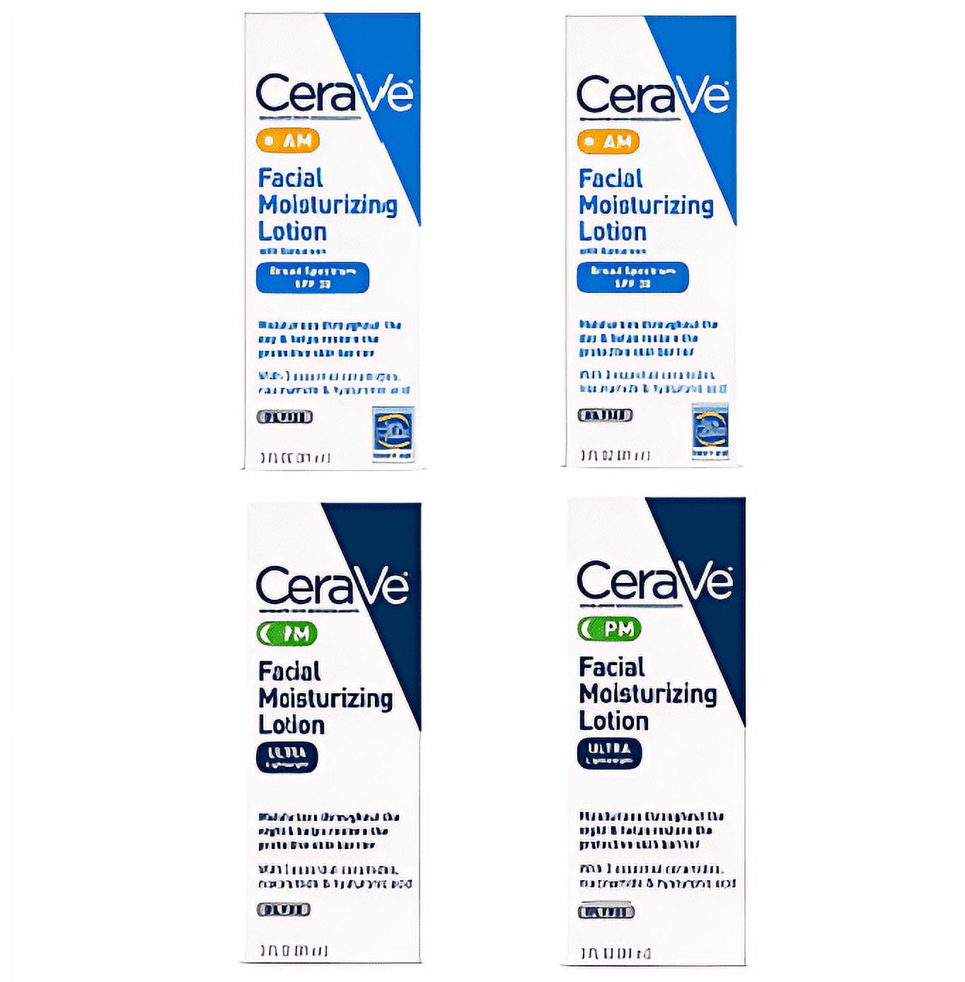 CareVe AM & PM Face Moisturizer Set – SPF 30 Day Cream & Oil-Free Night ...