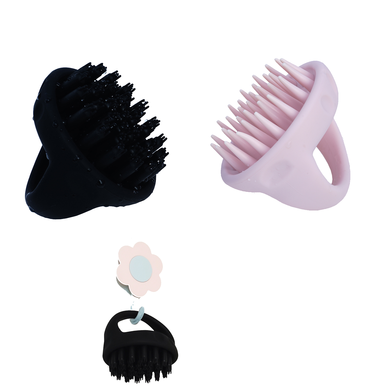 Hair Scalp Massager Shampoo Brush, Scalp Care Hair Wash Brush Silicone ...