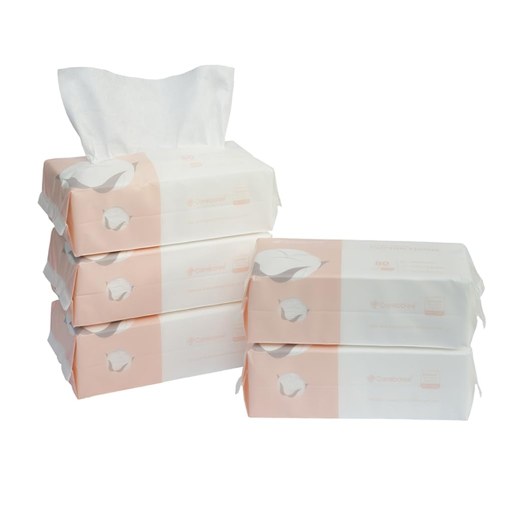 Careboree Extra Thick Dry Wipe, HYZ01 Disposable Face Drying Towel 100% ...