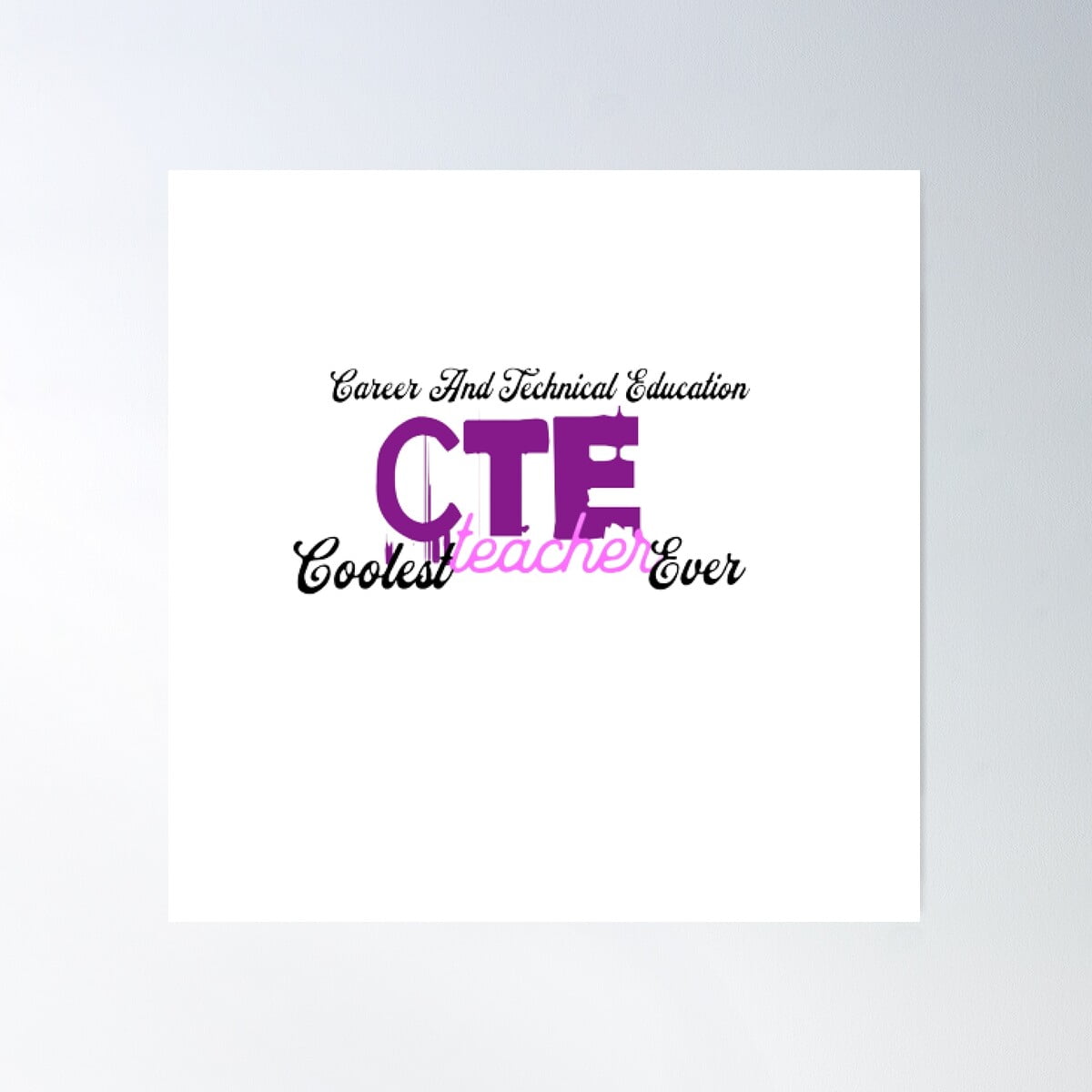 Career And Technical Education Poster Wall Art, Modern Wall Decor ...