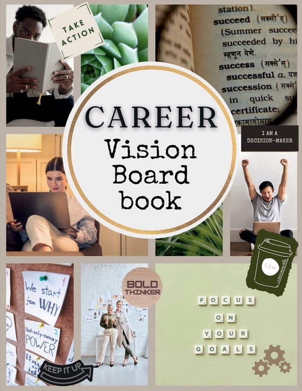 Career Boss Vision Board Book: 400+ Elements Clip Art to Create ...