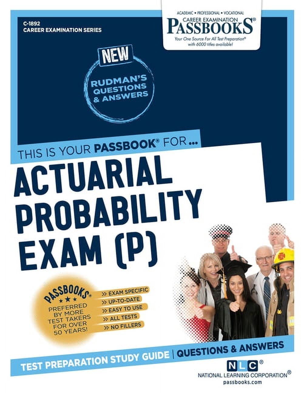 Career Examination Actuarial Probability Exam (P) (C-1892): Passbooks ...