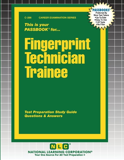 Career Examination Fingerprint Technician Trainee, Book 286, (Paperback ...