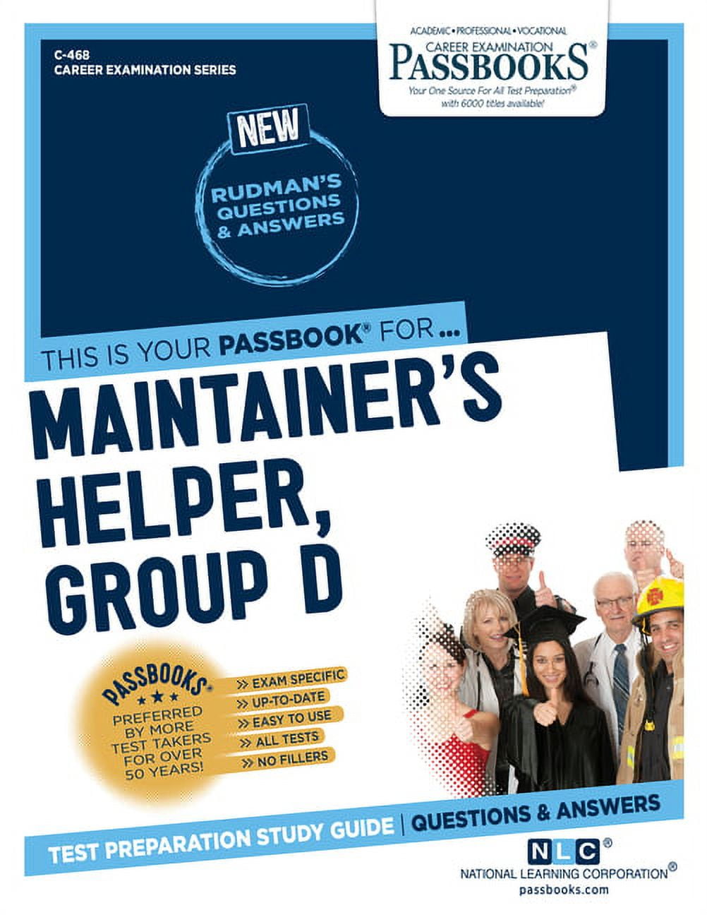 Career Examination Maintainer's Helper, Group D (C-468): Passbooks ...