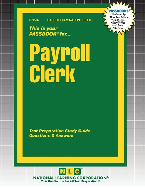 Career Examination Payroll Clerk, Book 1596, (Paperback) - Walmart.com