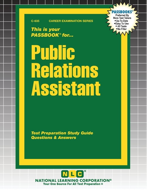 Career Examination Public Relations Assistant, Book 635, (Paperback ...