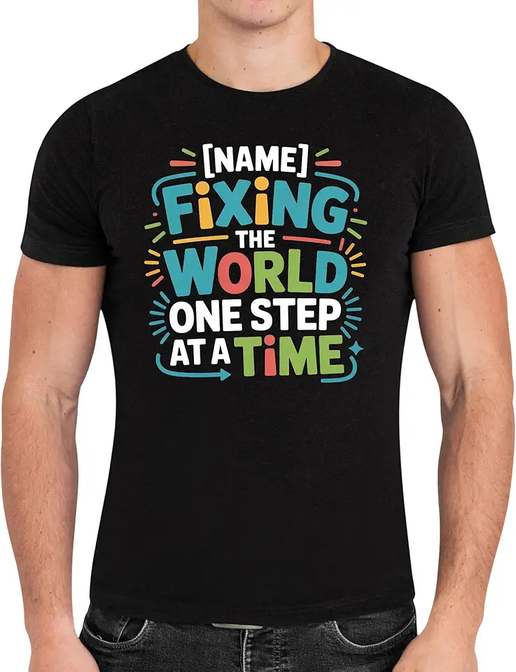 Career Tee with Name Occupation Trend People - Fixing The World One ...