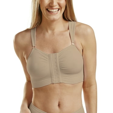Women's Seamless Padded Wirefree Front Close Bra, Style FT485 - Walmart.com