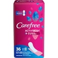 Carefree Acti-Fresh Body Shape Panty Liners, Extra Long, Unscented, 36 ...