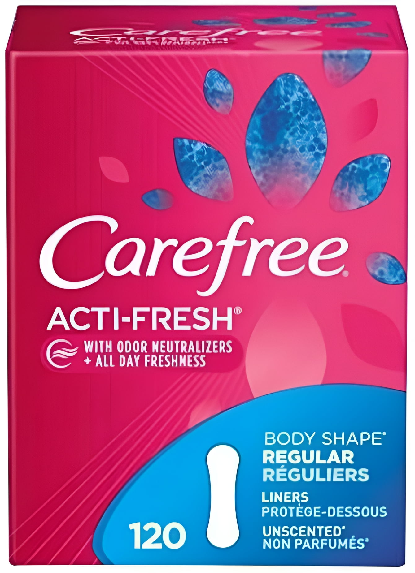 Carefree Acti-Fresh Clean Pantiliners, Soft & Flexible Daily Feminine ...