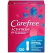 Carefree Acti-Fresh Regular Pantiliners, Unscented, Flexible Protection, 120 Ct - Walmart.com