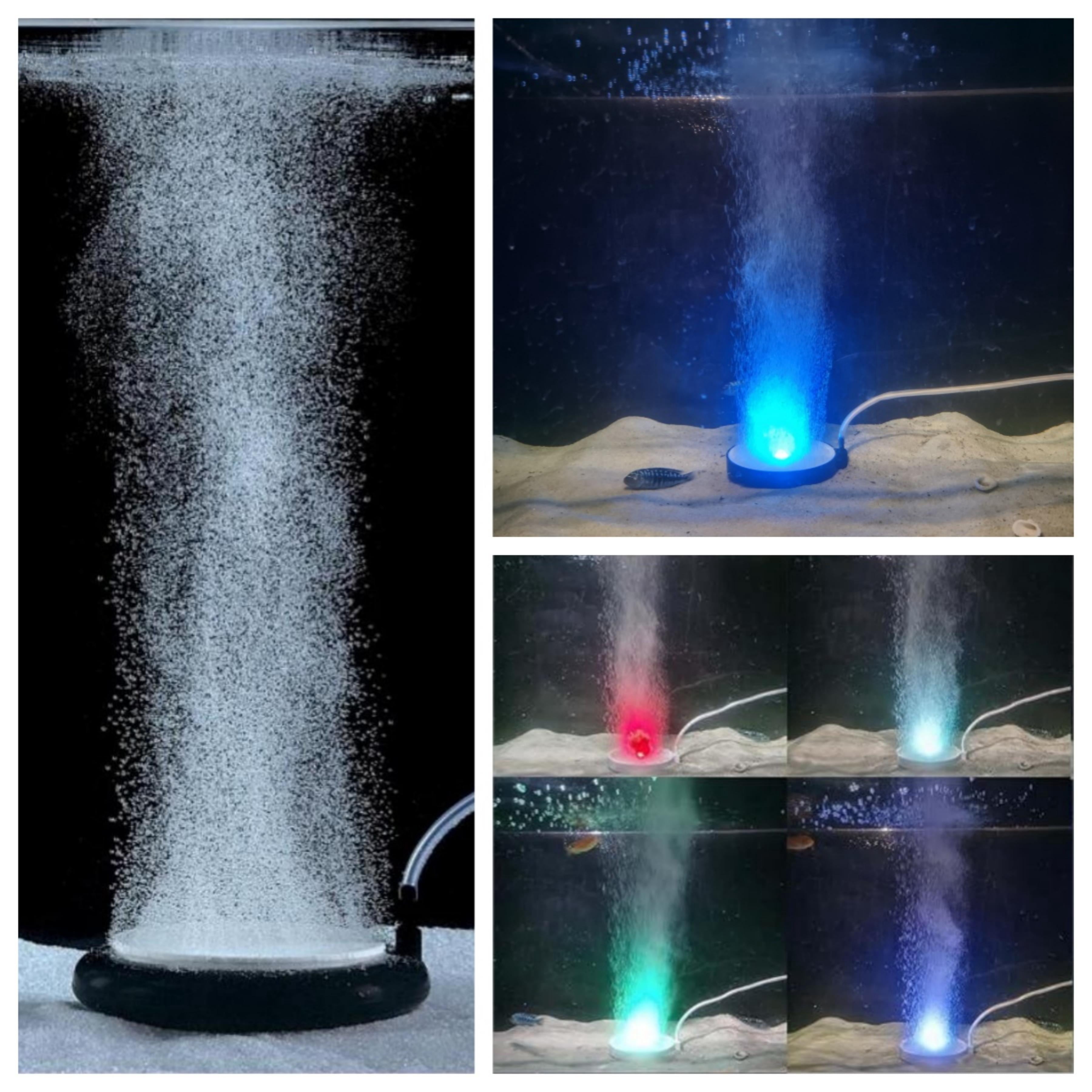 Carefree Fish Aquarium Air Stone Fish Tank Air Pump Multicolor Rainbow ...