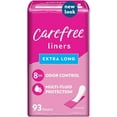 Carefree Panty Liners, Extra Long, Unscented, Individually Wrapped ...