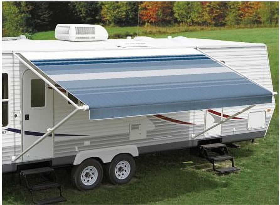 Carefree RV 86218D8D RV Patio Spring Assisted Awning , Black/ Gray Dune ...