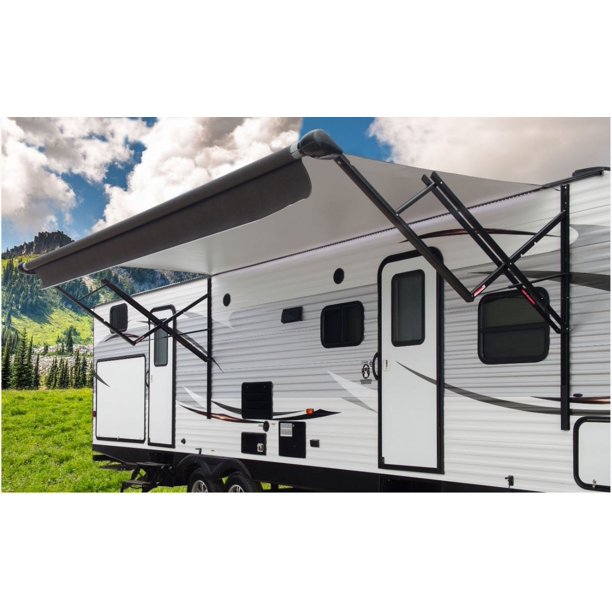 Carefree RV AL18006E RV Patio Manual Awning , White Solid - Walmart ...