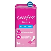 Carefree Extra Long Body Shape Panty Liner, Unscented, 93ct - Walmart.com